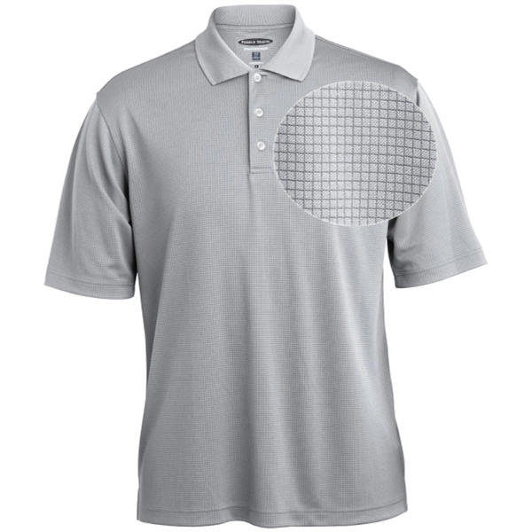 Pebble Beach Men's Grid Textured Polo