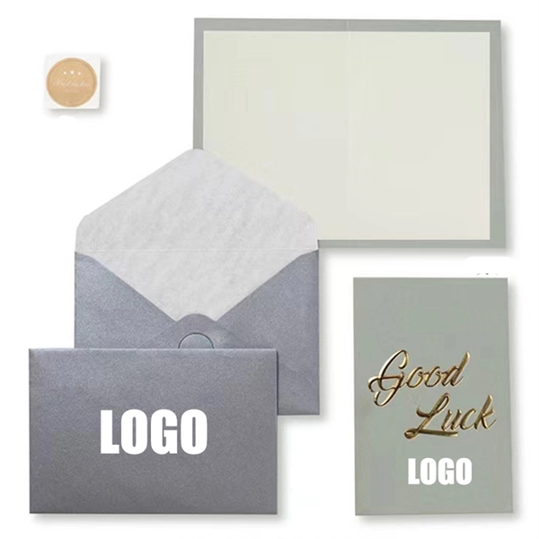 Gray Thanks Greeting Card