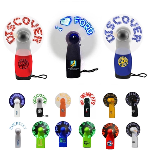 Custom Lighted Programmable Message Fan