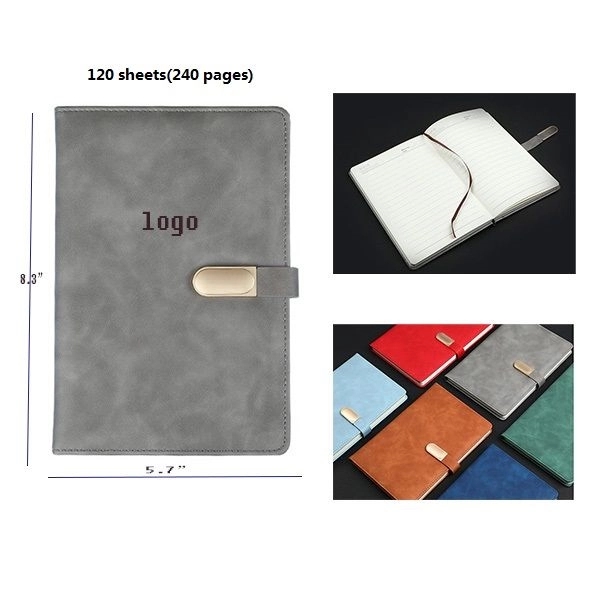 Magnetic Button Notebook