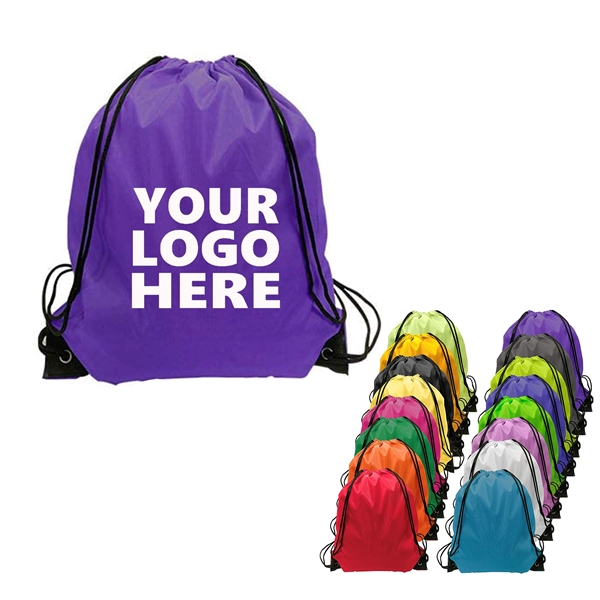 210D Nylon Drawstring Bag Backpack