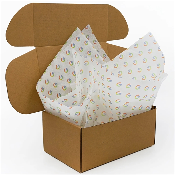 Custom Tissue Paper - White Background (17" x 23")