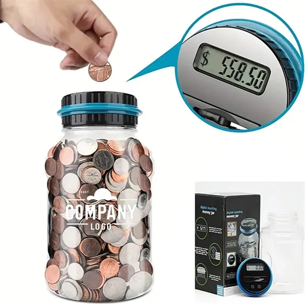Digital Coin Counting Bank With Lcd Counter