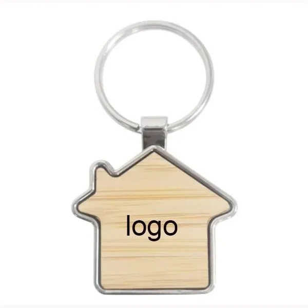 Bamboo House Key Chain