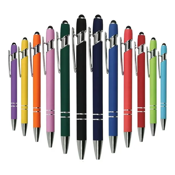 Soft Touch Stylus Metal ballpoint Pen