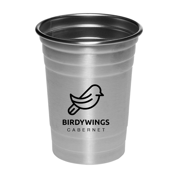 16 oz. HOP Stainless Steel Beer Cups w/ 1 Color Imprint