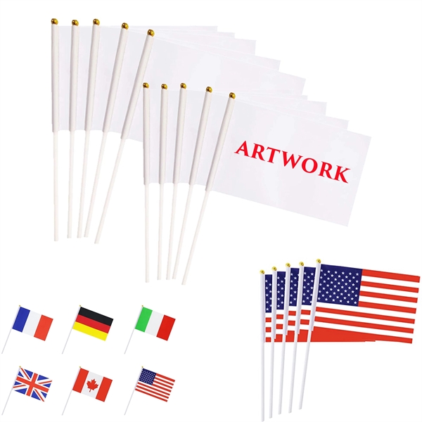 Advertising Hand Waving Flag