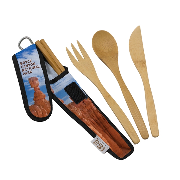 To-Go Ware Classic Bamboo Utensil Set With PET Case