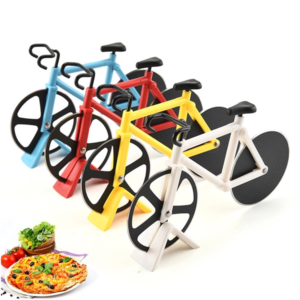 Bicycle Shaped Pizza Cutter Stainless Steel Slicer