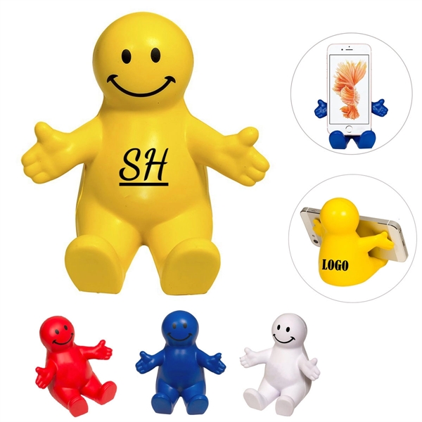 Custom Happy Dude Cell Phone Stand Stress Reliever