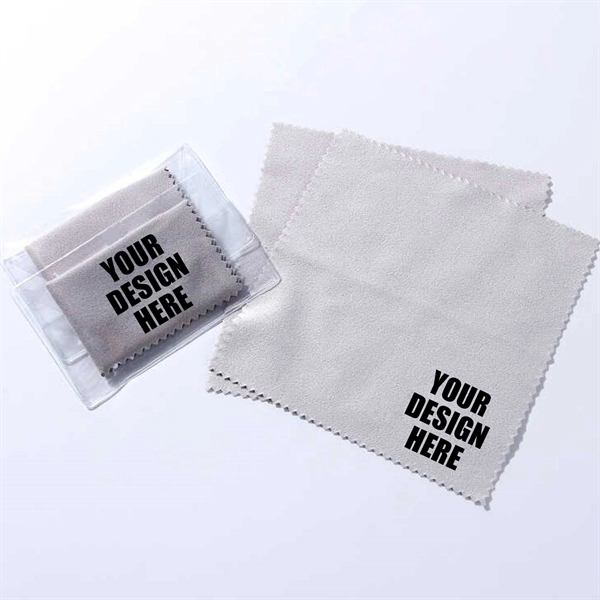 Microfiber Cloth with Clear Pouch